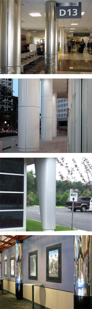 Metal Column Covers and Beam Wraps