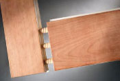 Door panel stiles are constructed of Laminated Veneer Lumber (LVL) for ...