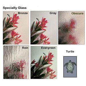 Standard double-strength glass offers improved structural integrity ...