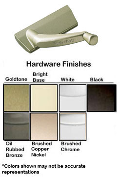 A standard, all-metal contour operator handle is available in seven ...