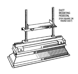 SPECIFICATIONS FOR DUCT MOUNTING PEDESTALS