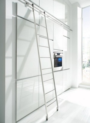 Stainless Steel Rolling "Library" Ladders – Specialty Doors - Sweets