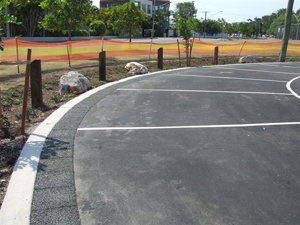 When installed, the Permapave™ Curb Bio-retention Pit is filled with ...