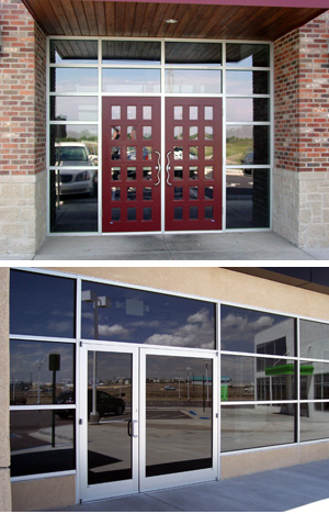 Aluminum Storefront Swing Doors