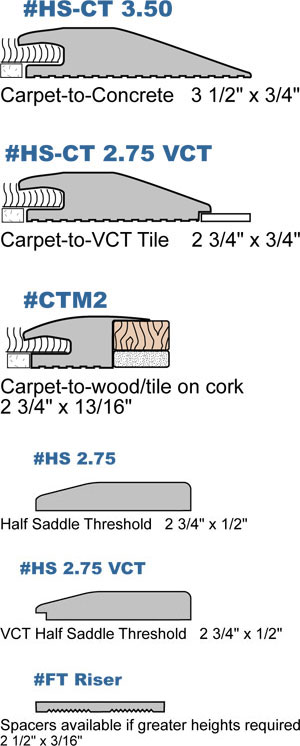 Other DHSI Thresholds/Transition Strips: