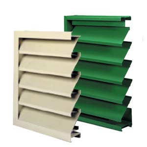 Weather Blade Louvers – Aluminum, Stationary Blades