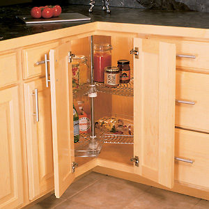 Full-Round Wire Lazy Susans designed for corner base and wall cabinets ...