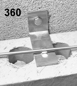 No. 362 Channel Slot Seismic Anchor Made to order. Tab holdsmasonry ...