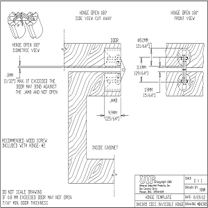 SOSS BHC085 8mm Dia. Barrel Hinge-SOSS Door Hardware