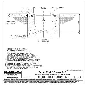 CAD details from MultiDrain Systems, Inc. – Sweets
