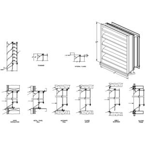 EME745: Wind-Driven Rain Resistant Stationary Louver-Ruskin Manufacturing