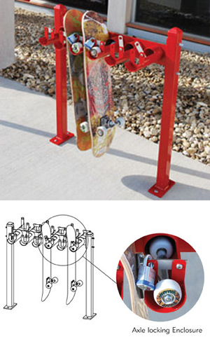 Skateboard Rack – Ground Mount