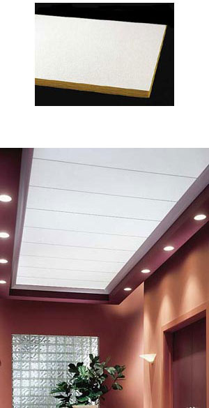 OPTIMA Plank Square Lay-in, Tegular fine texture fiberglass