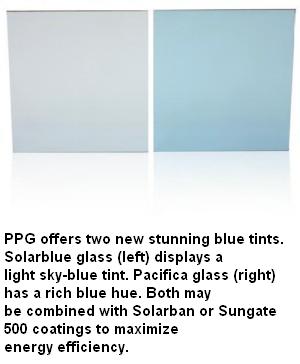SOLARBLUE® Tinted Glass – PPG Glass - Now Vitro Glass - Sweets