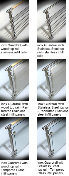 inox Guardrails with Perforated Stainless SteelInfill Panels