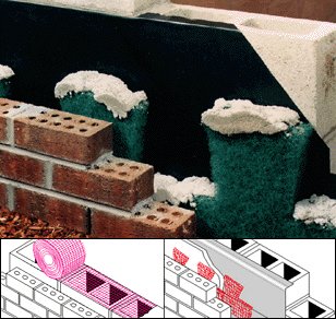 THE MORTAR NET ® AND GROUT STOP