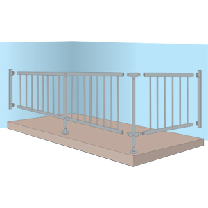Our durable, maintenance-free pipe railing is quick and easy to install ...
