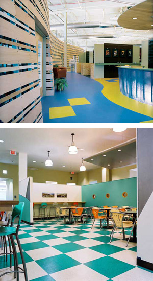 Roundel Speckled Rubber Tile