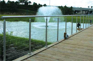 TACO Railing System with cable infill offers a unique style and look.