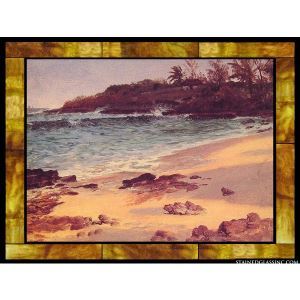Stained Glass Paintings - Bahama Cove Panel #6970 – Stained Glass Inc ...