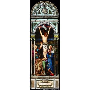 Jesus Crucified Stained Glass