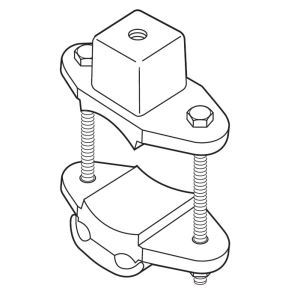BB30B, 3 INCH Horizontal Top Mount Pipe Base with Cable Holder – East ...