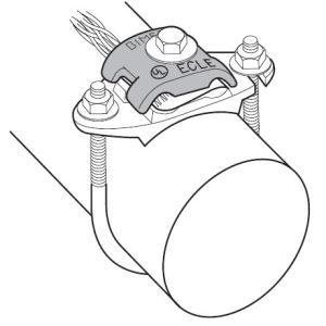 PC3UA-BM, Bimetal 3 Inch U-Bolt Clamp – East Coast Lightning Equipment ...