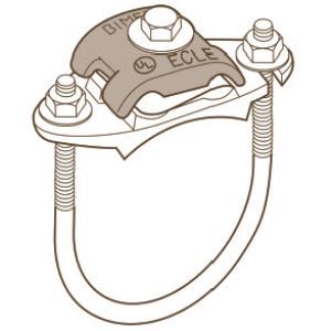 PC3UA-BM, Bimetal 3 Inch U-Bolt Clamp – East Coast Lightning Equipment ...