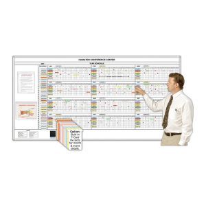 365-Day Timeline Facility Schedule Magnetic Dry-Erase Whiteboard System ...