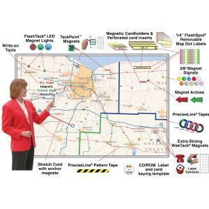 MagnaMap® Animation Kits with Map-Magnets™ for Displaying Activity on ...