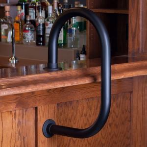 KegWorks Classic Service Bar Rail - Matte Black - 2" OD – KegWorks - Sweets