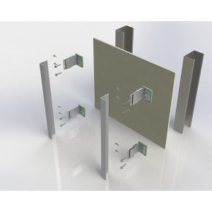 Rainscreen Cladding Support Systems - NVELOPE NV1 Vertical Face ...