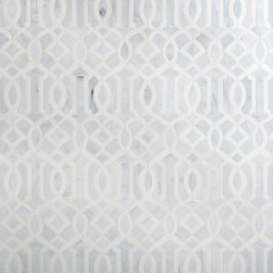 Viviano Marmo Caterina Thassos Art Glass Waterjet Mosaic – Floor ...