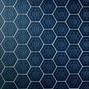 Moda Del Mar Gashira Hex Indigo Ceramic Tile – Floor & Decor - Sweets