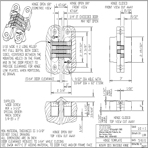SOSS Door Hardware CAD | Construction & Building Materials - Sweets