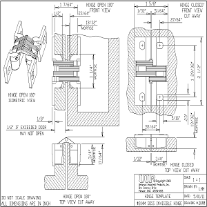 SOSS Door Hardware CAD | Construction & Building Materials - Sweets