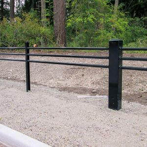 Stalwart Post & Rail Standalone Anti-Ram Barrier – Ameristar Fence ...