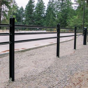 Stalwart Post & Rail Standalone Anti-Ram Barrier – Ameristar Fence ...