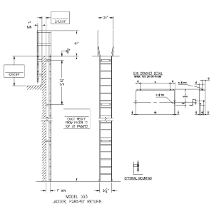 563-PR Parapet Return – Alaco Ladder Company - Sweets