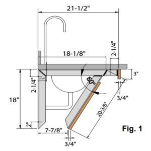 ADA Compliant Vanity Support Bracket – Rakks Architectural Shelving and ...