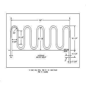 A A A RIBBON Bike Rack Co., Div. of Brandir International, Inc. CAD ...